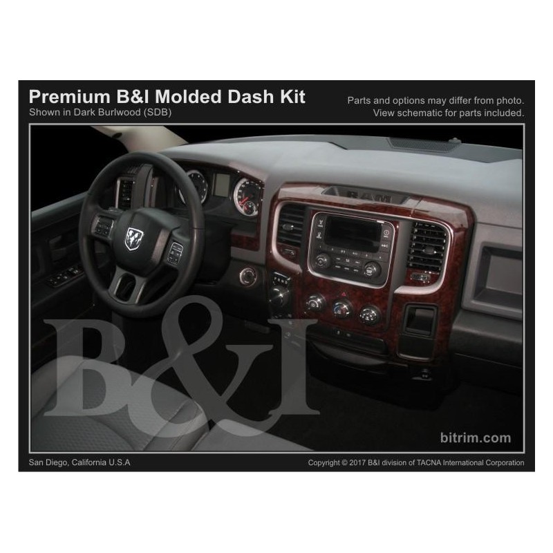 MOLDED Dash Trim Kit COMBO for RAM 1500/2500/3500/4500/5500